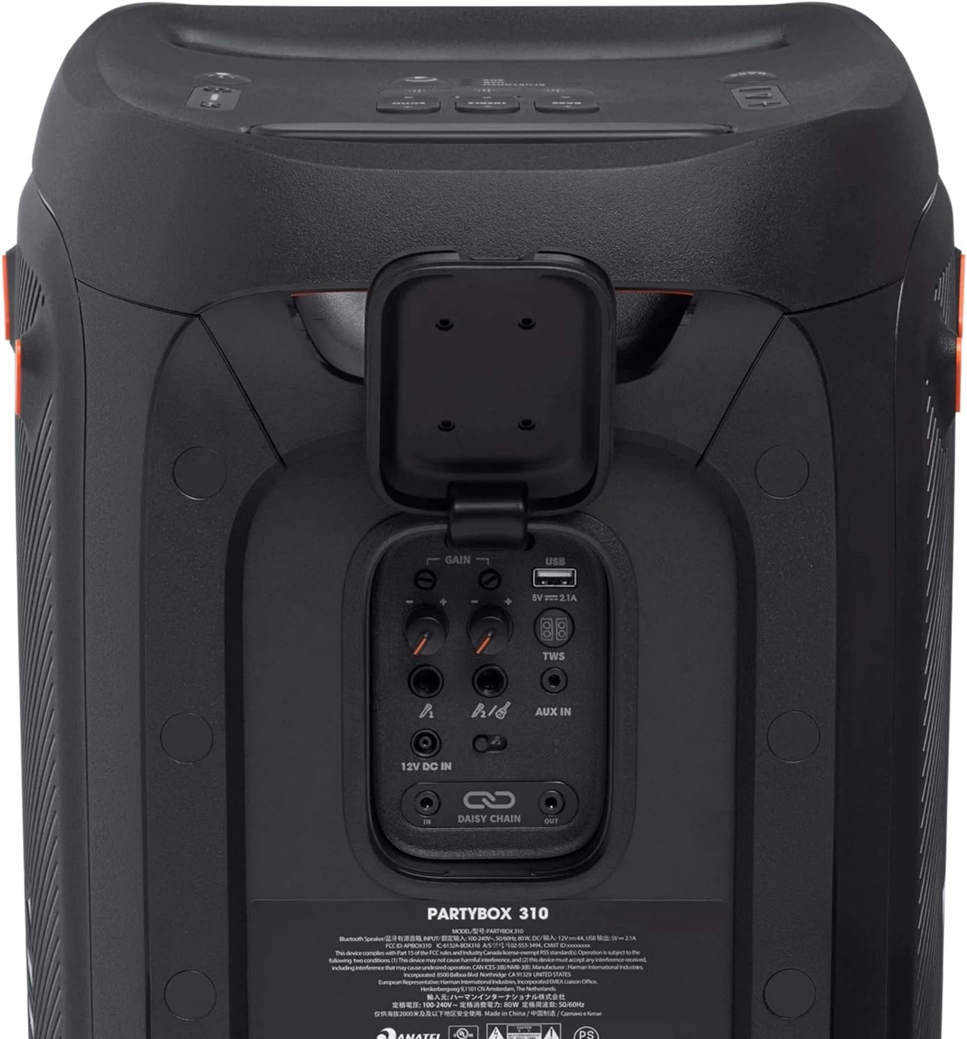 JBL بارتي بوكس 310 - مكبر صوت محمول للحفلات مع بطارية تدوم طويلا وصوت ...